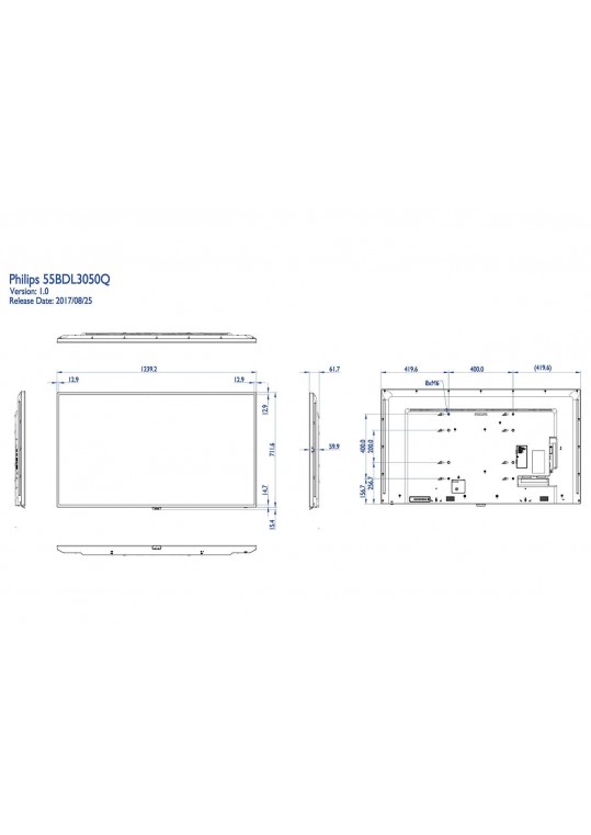 Monitor profesional Philips Q-Line 55BDL3050Q